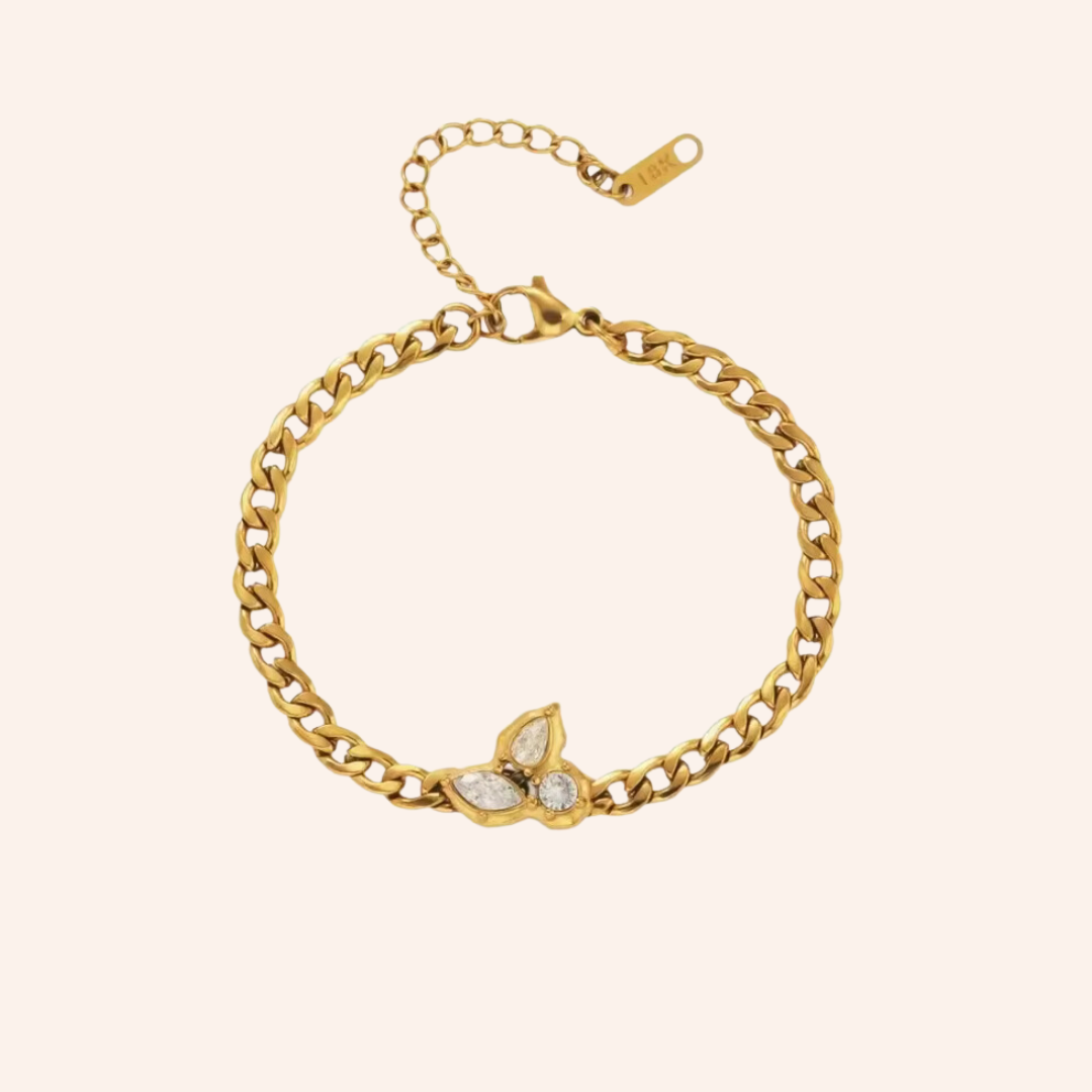 Sofia Bracelet in Gold | Gold Plated Stainless Steel Fashion Jewellery | We Are Emte