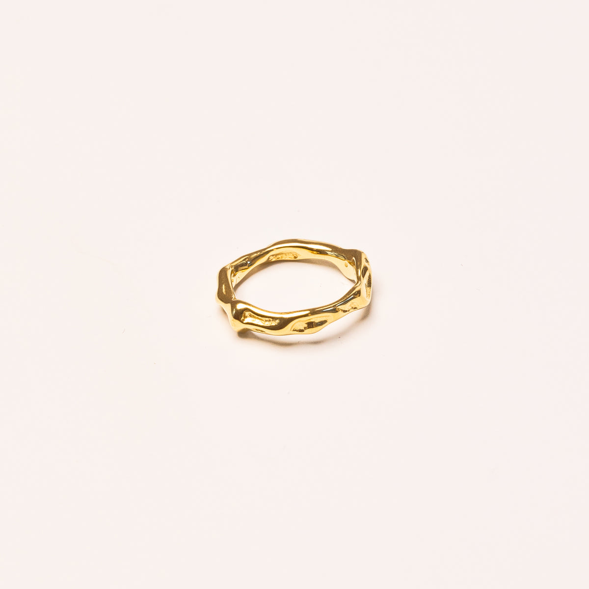 Riviera Stacking Ring in Gold | Gold Plated Stainless Steel Fashion Jewellery | We Are Emte